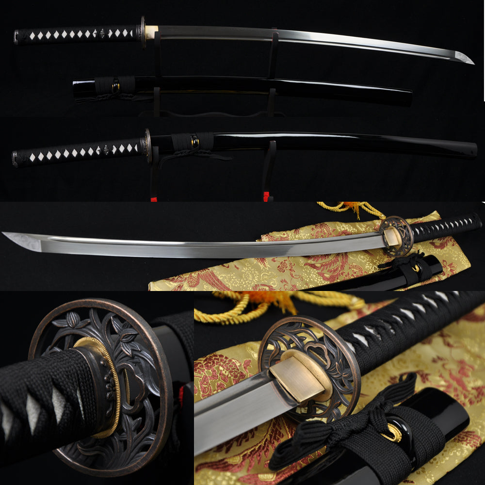 Handmade Japanese Samurai Functional Sword Katana Real Folded Steel Blade